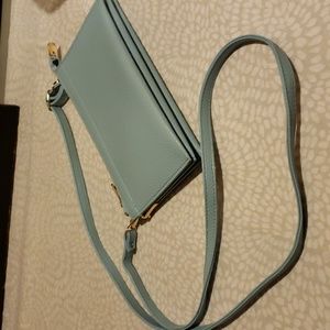 Bags | Powder Blue 3way Adjustable Purse Clutch Crossbody Shoulder ...